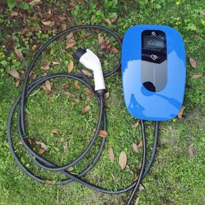 Cina Caricabatteria da auto AC Wallbox regolabile con corrente tipo 2 blu arancione viola in vendita