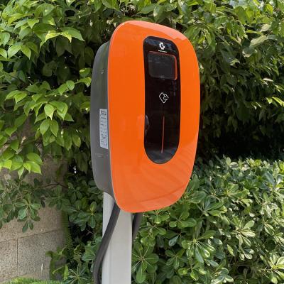 Cina 16Amp Wallbox Home Caricabatterie EV Corrente Regolabile Verde Nero in vendita