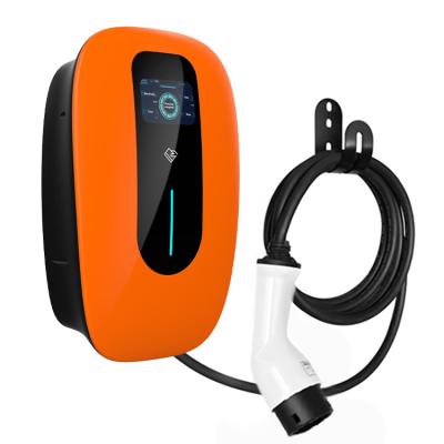 Cina Caricabatterie EV da esterno Wallbox arancione per interni 22KW 32A Controllo mobile in vendita