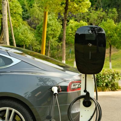 Cina Punto di ricarica per auto all'aperto impermeabile IP65, caricatore per auto 32A con schermo LCD in vendita