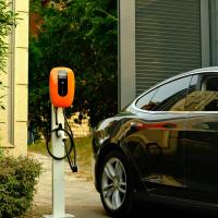 China WIFI Rapid EV Charging Point Orange CE For Commercial Use for sale