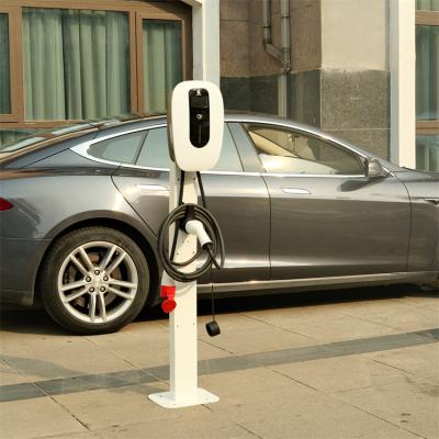 China Caricatore EV fissato al pavimento impermeabile IP65, punto di ricarica elettrico 400V for sale