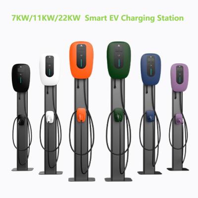 Cina Punti di ricarica elettrici pubblici 4G con cavo da 3,5 m per scatola da parete per veicoli elettrici personalizzati per uso domestico in vendita