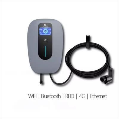 Cina Caricabatterie da casa per veicoli elettrici tipo 2 RFID 400V 32 Amp Punto di ricarica per auto OCPP 1,6 Json in vendita
