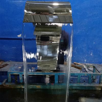 China Curved Stainless Steel Waterfall Swimming Pool Spa Waterfall for sale