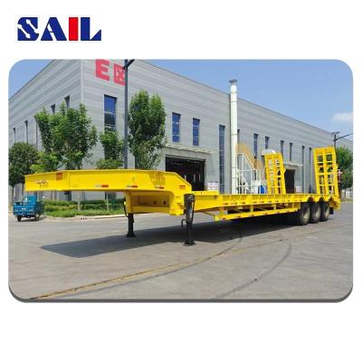 China SAIL Lowbed Semi Trailer – 30 Tons | 17.9 Meters | 3-Axle for sale