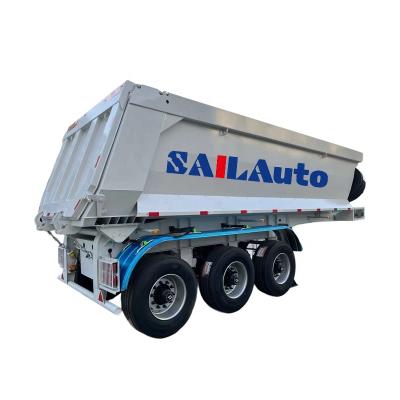 China SAIL 3 Axles 50 Ton Tipping Dump Truck Semi Trailer New Condition Right Steering 6x2 Drive Wheel Rear Dump Semi-Trailer for Sale for sale