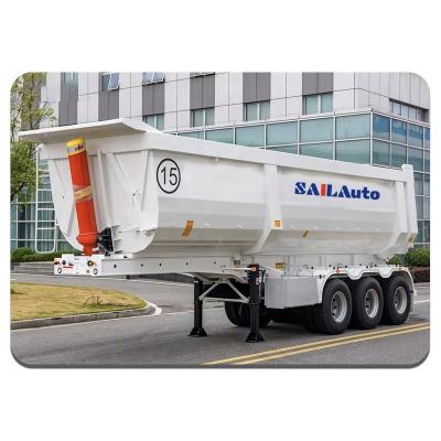 China SAIL 3 Axles Dump Truck Used Car Dumping Semi Trailer Chinese Production Rear Tipper Cargo Trucks New Right for Saudi Arabia for sale