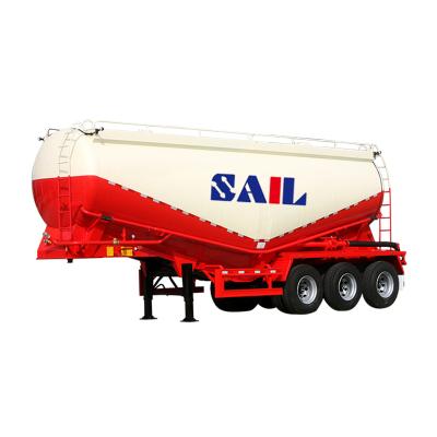 China SAIL 3/4 Axle 80ton Large Capacity Dry Flyash Powder Tanker Semi Trailer Bulk Cement Tanker Truck for sale