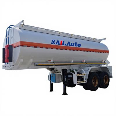 China SAIL Customizable Used 3-Axle 40000L Aluminum Alloy 25 Ton Capacity Fuel Tank Trailer for for sale