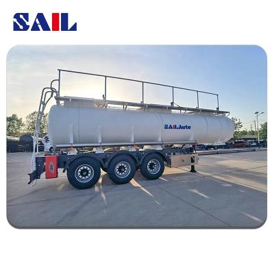 China SAIL High Quality OEM Supported 3 Axles White Stainless Steel 23m Chemical Liquid Tanker Truck Sulphuric Tank Semi Trailer for for sale