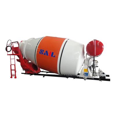 China SAIL Heavy Duty Mobile Transport Cement Mixer Truck Batch Mixing Vehicle for Concrete Construction for sale