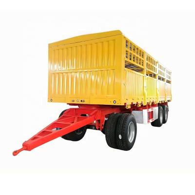 China SAIL 2/3/4 Axle Semi-Trailer with Drawbar Towing Dolly 40-100 Tons Capacity Low Price Full Truck Trailer with Side Wall Stake for sale