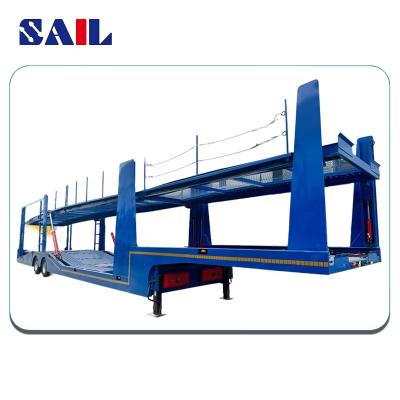 China SAIL Steel Double Deck 2 Axle Semi-Trailer Car Carrier with 20-200Tons Payload 13.75m Length Sale Dubai for sale