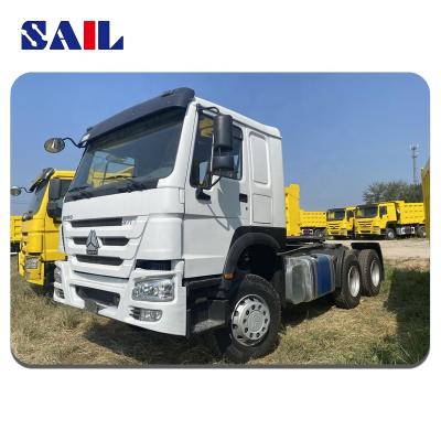 China SAIL Second Hand Used Sinotruck Shacman Howo 371 Tractor Truck Trailer Head Camionetas 6X4 4X4 4x2 Left Sale Sina Trucks for sale