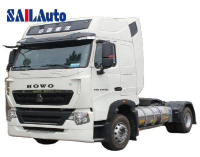 China Used SINOTRUCK HOWO N7G Euro 6 Diesel 440HP Engine Air Suspension Automatic Transmission 4X2 Drive Left Heavy-Duty Truck Tractor for sale
