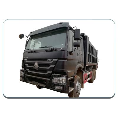 China SAIL Sinotruck Howo 371 Used 6x4 30 Ton Manual Transmission Diesel Canter Dump Truck 8x4 Drive Wheel 50T Capacity Load Left for sale