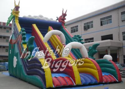 China Vuurvaste Draak van het de Dia'sspel van kleuterschool de Commerciële Jonge geitjes Opblaasbare, Te koop