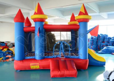 China Het Huiskasteel van de Pretpark Blauw Opblaasbaar Sprong, Opblaasbaar Onrustig Huis Te koop