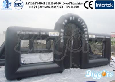 Cina Campo di football americano gonfiabile dei giochi gonfiabili degli sport del bambino con il vinile nero del PVC in vendita