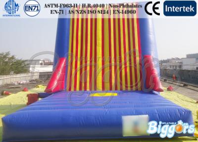 Cina Parete appiccicosa gonfiabile con i buttafuori per i giochi gonfiabili all'aperto di sport in vendita