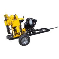 Quality 130m / 200m Depth Hydraulic Borehole Drilling Equipment With Mud Pump for sale