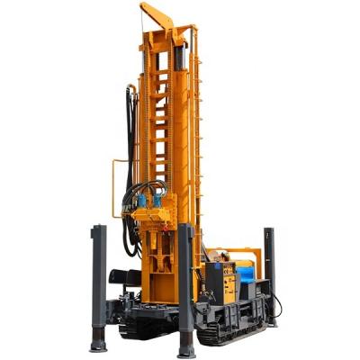China 680m crawler drilling Hydraulic water well drilling rig multi functional drilling equipment with 154KW cummins engine for sale