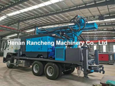 Cina 350m Depth Truck Mounted Drilling Rig / Truck Mounted Water Well Drilling Rig Machine With 6X4 HOWO Truck in vendita
