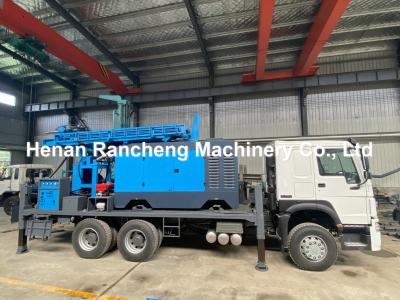 Cina 350m Depth Truck Mounted Drilling Rig / Truck Mounted Water Well Drilling Rig Machine With 6X4 HOWO Truck in vendita
