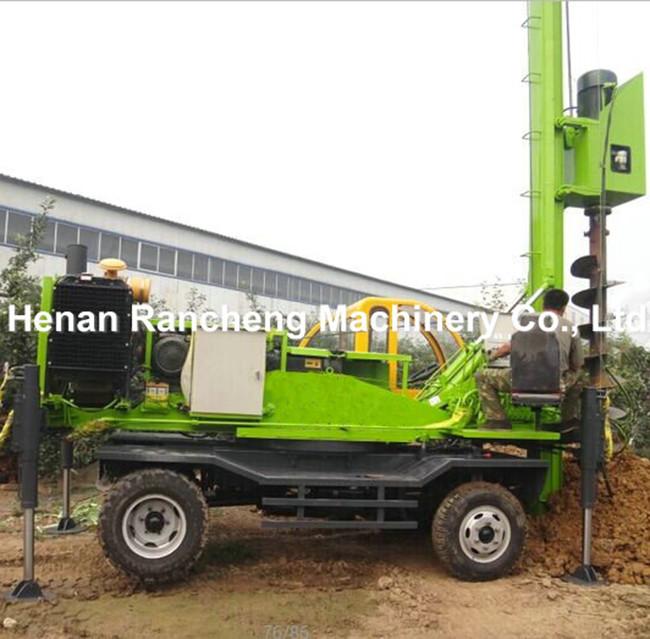 RCQ-10W in operational position at construction site