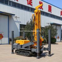 China High Efficiency 200m Depth Crawler-Mounted Water Well Drilling Rig Machine for sale