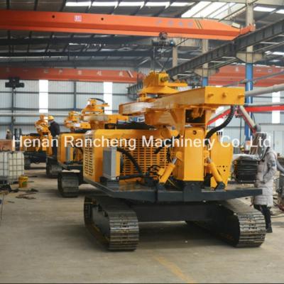 China 20-100m Depth Crawler Hydraulic Solar Pile Driver Both Rotary And Hammer Drilling for sale