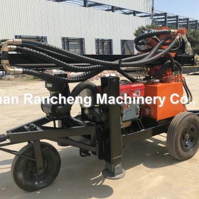 China Water Well Drill Rig Crawler Wheel Hydraulic Rock Soil Drilling DTH Tools for sale