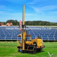 China Solar Pile Driver With 6m Frame Post Crawler Ramming Machine for sale