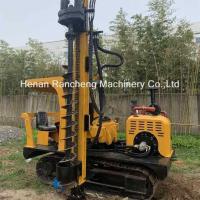 China Solar Pile Driver With 6m Frame Post Crawler Ramming Machine for sale