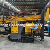 China Rubber Crawler Hydraulic DTH Drilling Rig 200m Machine With BW250 Mud Pump for sale