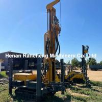 China Rubber Crawler Hydraulic DTH Drilling Rig 200m Machine With BW250 Mud Pump for sale