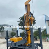 China Rubber Crawler Hydraulic DTH Drilling Rig 200m Machine With BW250 Mud Pump for sale