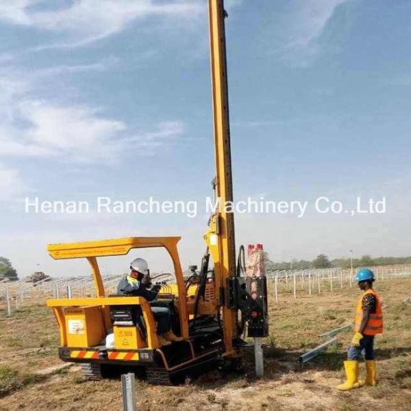 Solar Pile Driver RCH530D For 70KW Diesel Engine Min Flow Rate Of Hydraulic System
