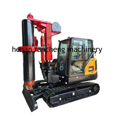 China RCQ-10C Mini Hydraulisch Rotary Piling Rig Kubota Diesel Engine 2000mm Chassis Breedte Te koop