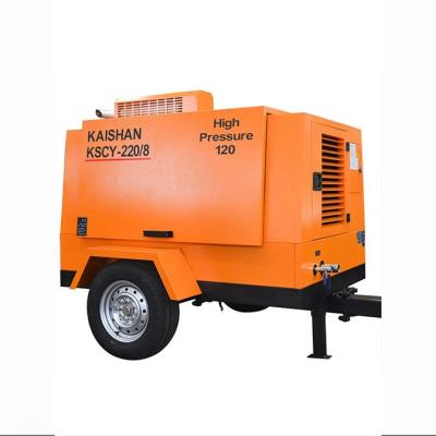 China 1400kg Portable Diesel Screw Air Compressor 55KW For Single Compression Stage for sale