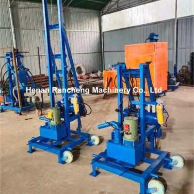 Cina Profondità di trivellazione 100 m Macchina elettrica portatile per la trivellazione di pozzi idrici con motore da 22 CV in vendita