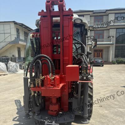 Hydraulic Tractor Mounted Water Well Drilling Machine 3400mm Feed Stroke