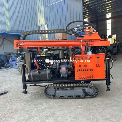 China 200m portable crawler mounted small water well rock drilling rig multi-function water well drilling rig borehole machine for sale