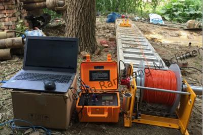 Cina 300m attrezzature geofisiche pozzo di trivellazione strumento di registrazione di pozzi d'acqua sistema di registrazione di misurazione della resistenza apparente in vendita