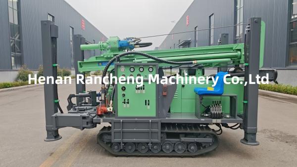 Quality 200m Crawler Mounted Pneumatic Water Well Drilling Machine 58KW Diesel Engine for sale