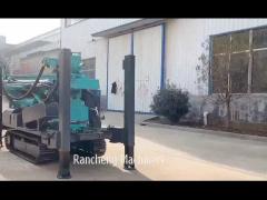 280m Bore Depth Hydraulic Crawler Water Well Drilling Rig 70KW Yuchai Engine