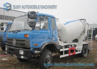 China Dongfeng 153 Blue Cab 6 Wheeler 6 M3 Concrete Mixer Truck Cummins Engine for sale