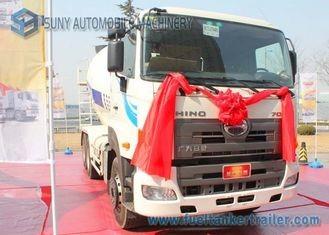 China 9 Cubic Meters Concrete Mixer Truck 350Hp HINO 700 LHD Foldable Chute for sale