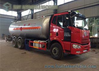 China FAW 10 Ton LPG Tank Truck , 24M3 3 Axles 6x4 Truck With Dispenser for sale